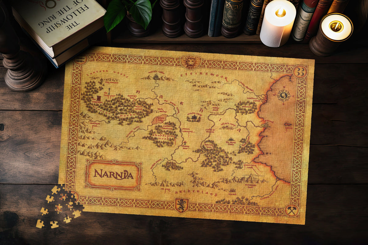 Narnia Map Jigsaw Puzzle, Chronicles of Narnia Game, Lion Witch and Wa ...