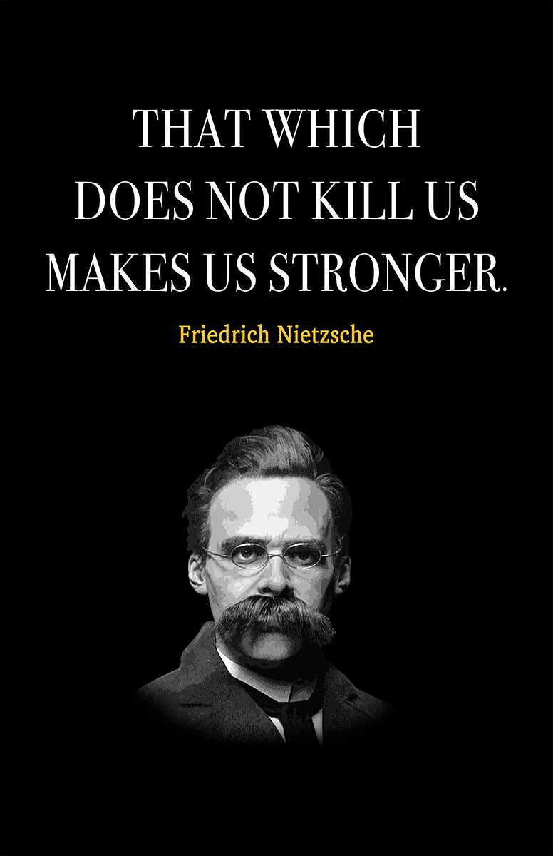 Friedrich Nietzsche Motivational Quote Poster Print #1 (11 x 17 inches ...